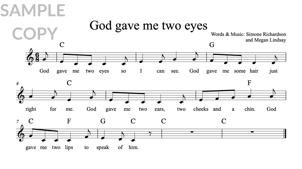 God Gave Me Two Eyes – Emu Music