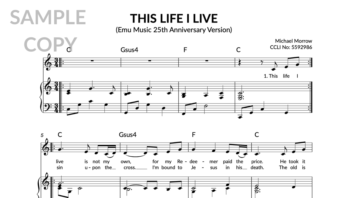 This Life I Live - Acoustic (25th Anniversary) – Emu Music