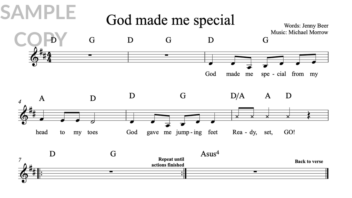 God Made Me Special – Emu Music
